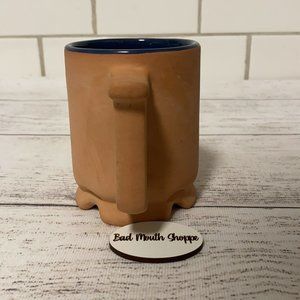 Vintage | Dining | Vintage Frankoma Unglazed Pottery Terracotta Mug With Navy Interior | Poshmark